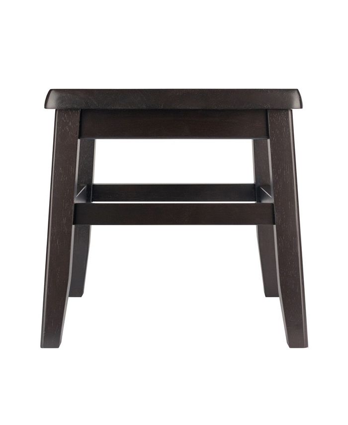 Winsome Kaya 2-Piece Wood Conductor Stool Set - Macy's
