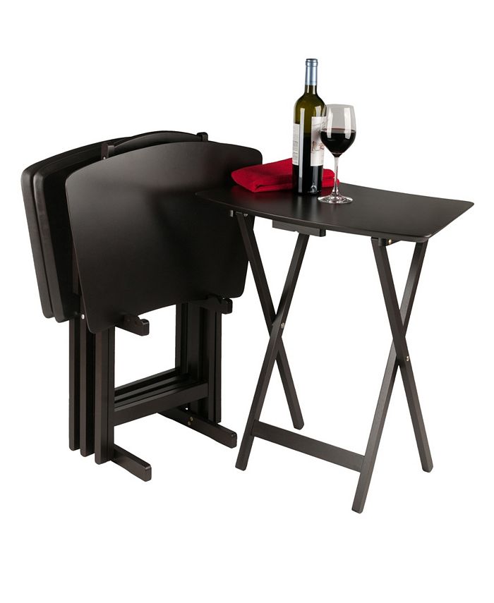 Winsome Anila 5-Piece Wood Snack Table Set - Macy's