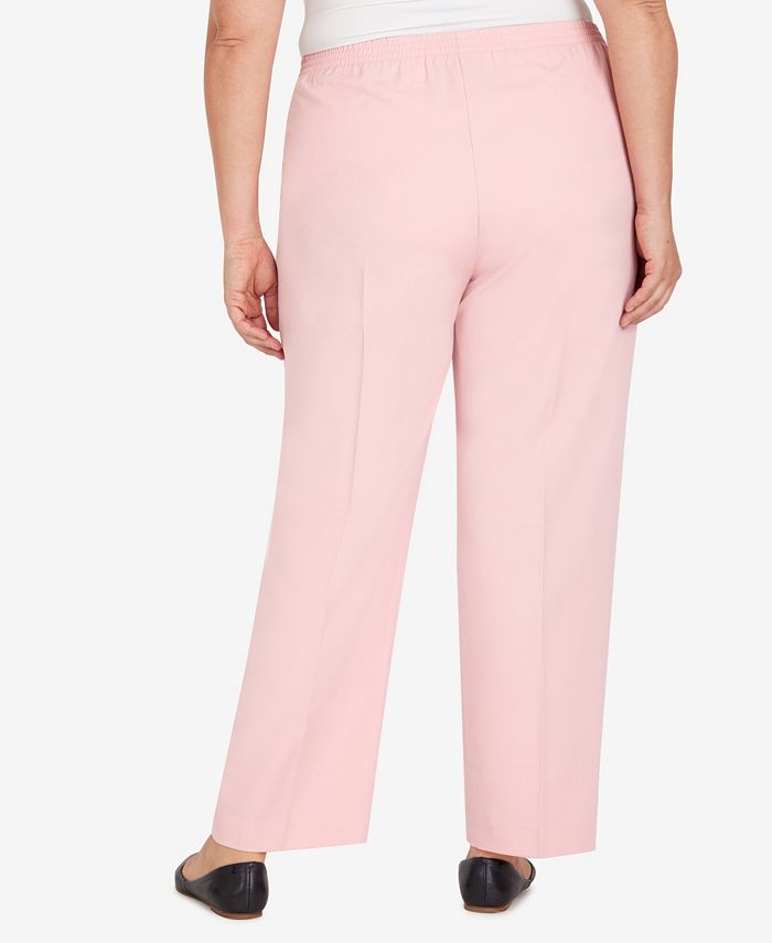 Alfred Dunner Plus Size Soft Spoken Sateen Straight Leg Short Length ...