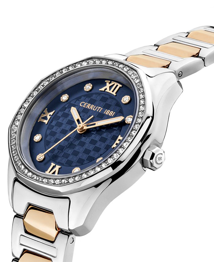 Cerruti 1881 Women's Bretagna Collection Two-Tone Stainless Steel ...