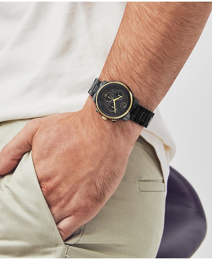 Movado Women's Bold Verso Swiss Quartz Black Ceramic Bracelet Watch ...