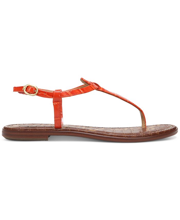 Sam Edelman Women's Gigi T-Strap Flat Sandals - Macy's