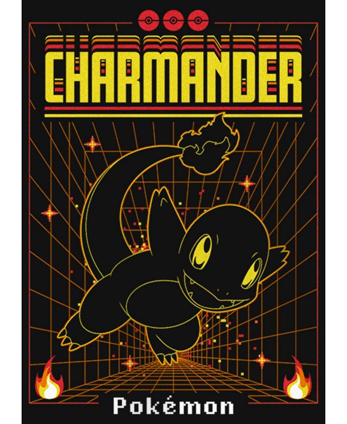 Nintendo Girl's Pokemon Charmander Retro Grid Child T-Shirt - Macy's