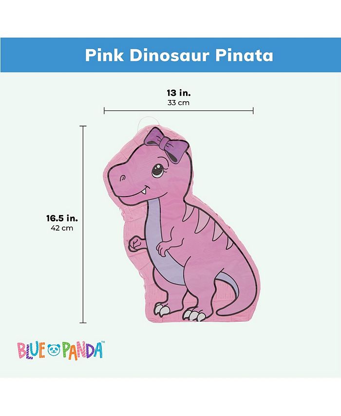 Blue Panda Pink Dinosaur Pinata for Girls T-Rex Themed Dino Birthday ...