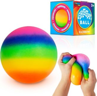 Power Your Fun Arggh Rainbow Giant Stress Balls for Kids and Adults ...