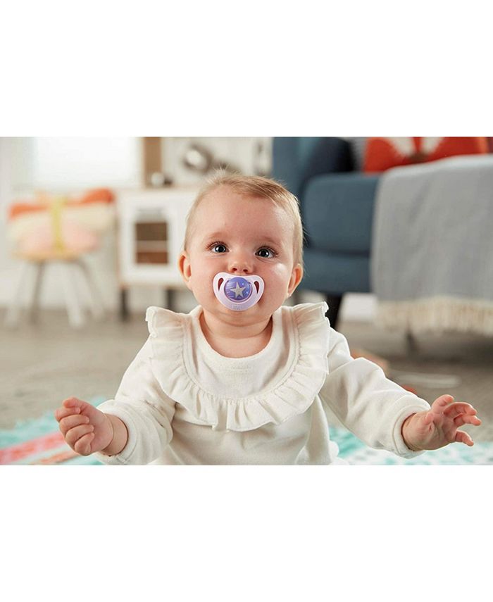 NUK Orthodontic Pacifiers, 0-6 Months, Space Pink, 2 Pack - Macy's