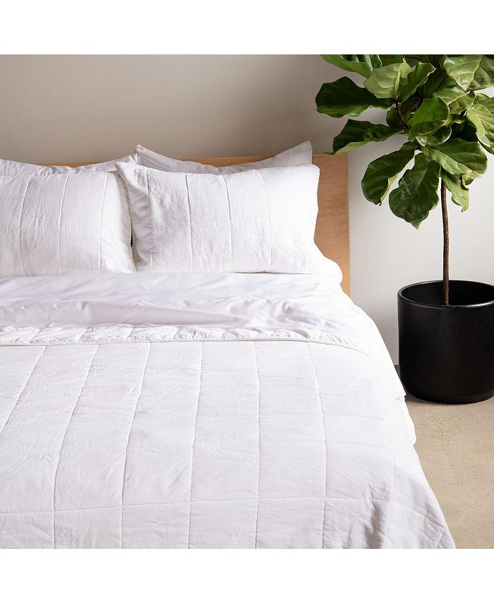 Bokser Home French Linen 3pc Quilt & Sham Set - Full/Queen - Macy's