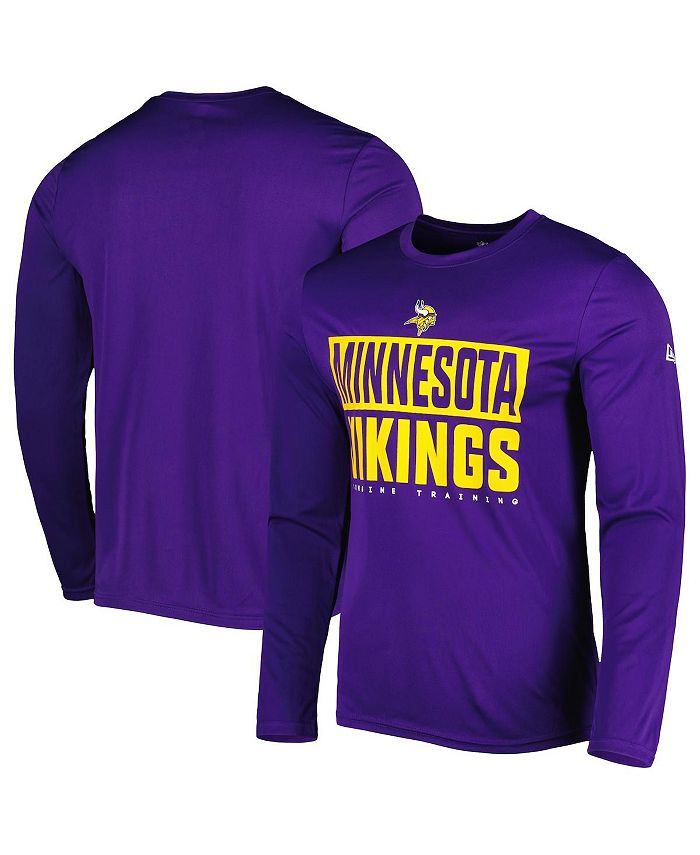 New Era Men's Purple Minnesota Vikings Combine Authentic Offsides Long Sleeve T-shirt - Macy's