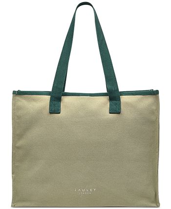 Radley London Large Open Top Cotton Canvas Tote - Macy's