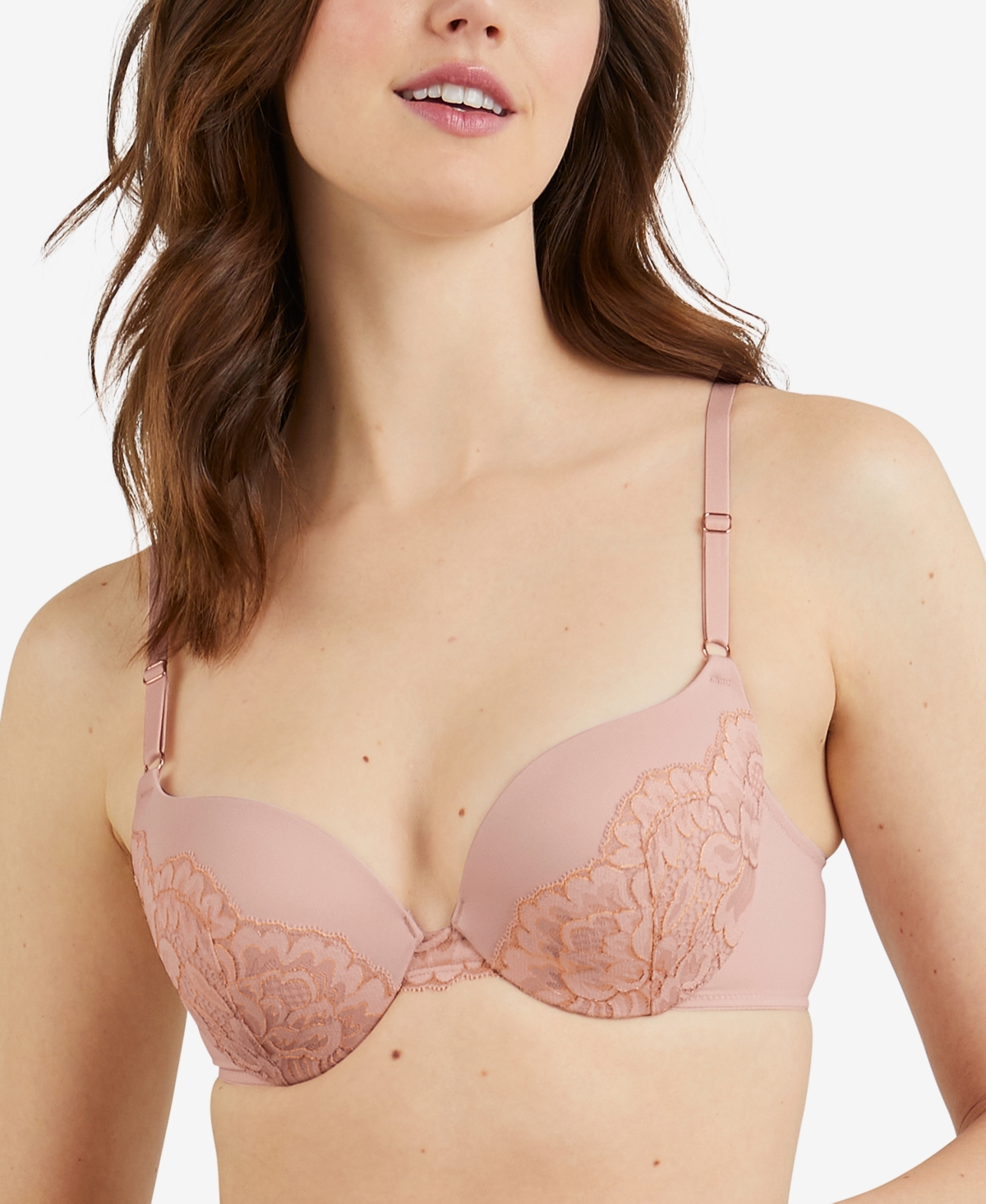 Click here for Maidenform Love the Lift Rose Gold Lace Push Up Br... prices