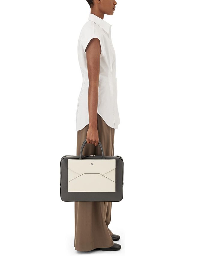 Montblanc Sartorial Leather Briefcase Document Case - Macy's