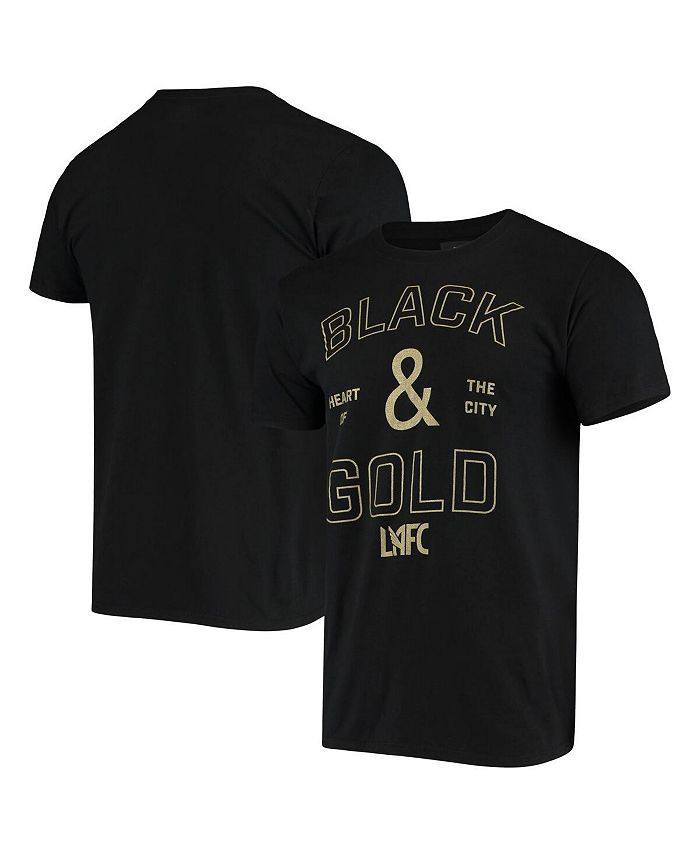 Fanatics Men's Black LAFC Hometown Collection Black and Gold Logo T ...