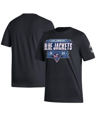 adidas Men's Black Columbus Blue Jackets Reverse Retro 2.0 Fresh ...