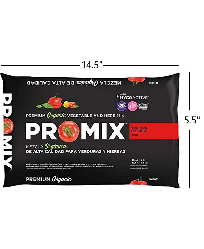 Premier Horticulture Inc PRO-MIX Organic Vegetable & Herb Mix, 16 qt ...