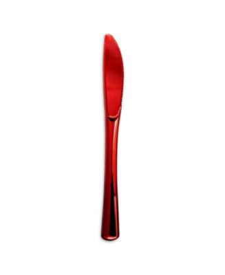 Shiny Metallic Red Plastic Knives (600 Knives) - Macy's