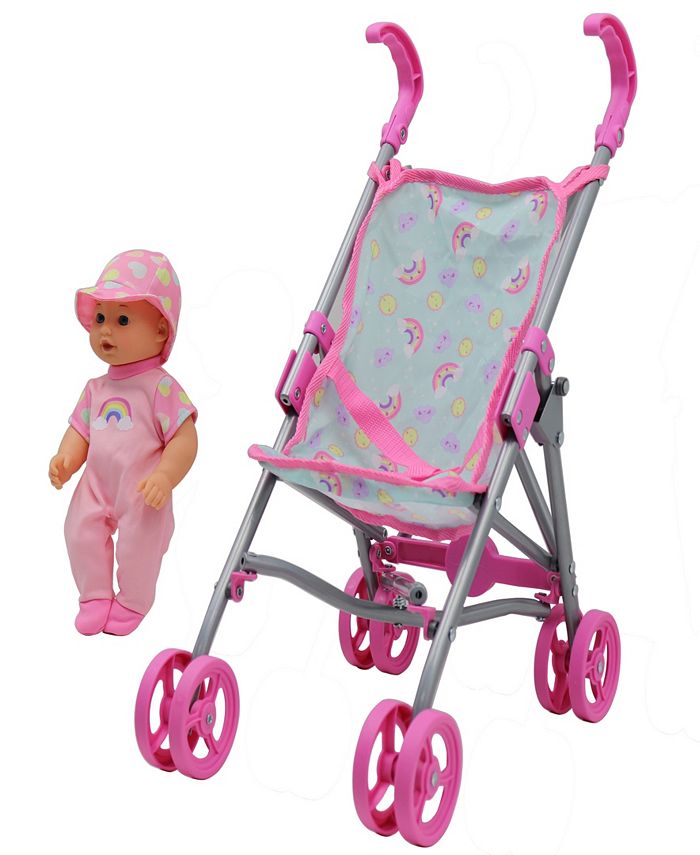 Dream Collection Stroller Set with Baby Doll Gi-go Dolls Kids 2 Piece ...