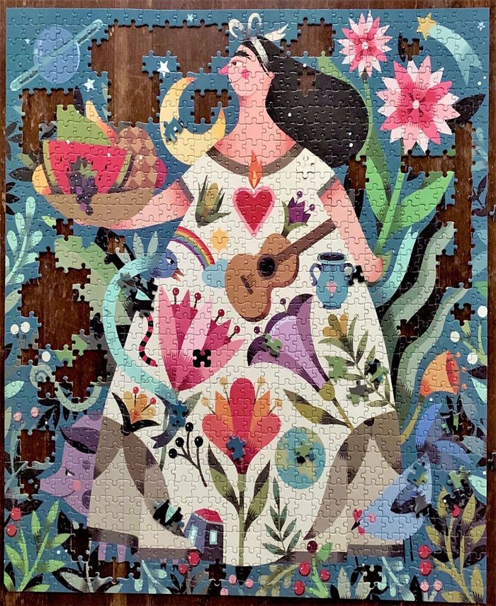 Eeboo Piece and Love Mother Earth 1000 Piece Square Adult Jigsaw Puzzle ...