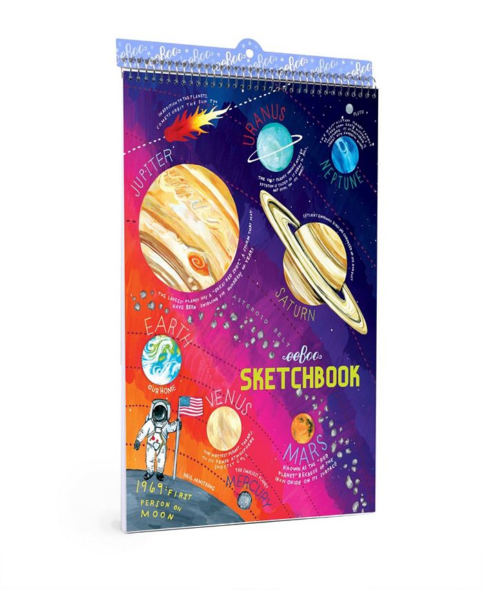 Eeboo Solar System Sketchbook, 60 Pages - Macy's
