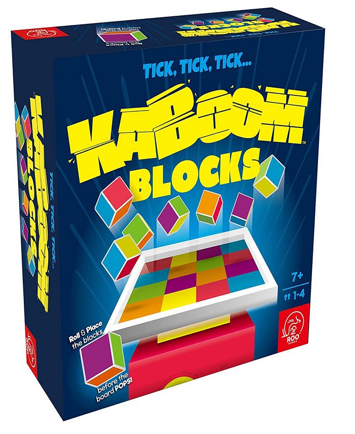 Roo Games Kaboom Blocks Fast-paced Matching Building Game 38 Piece Set ...