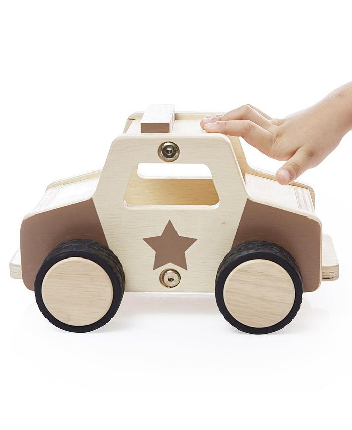 Guidecraft Wooden Police Car - Macy's