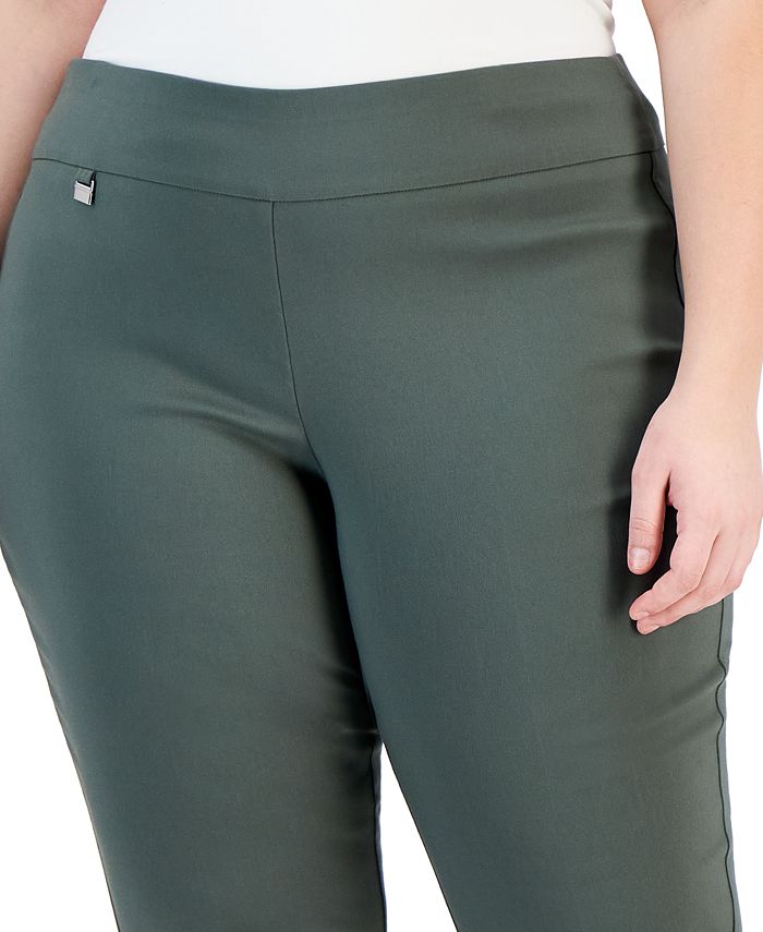 Alfani Plus Size High-Rise Tummy-Control Pants, Created for Macy's - Macy's