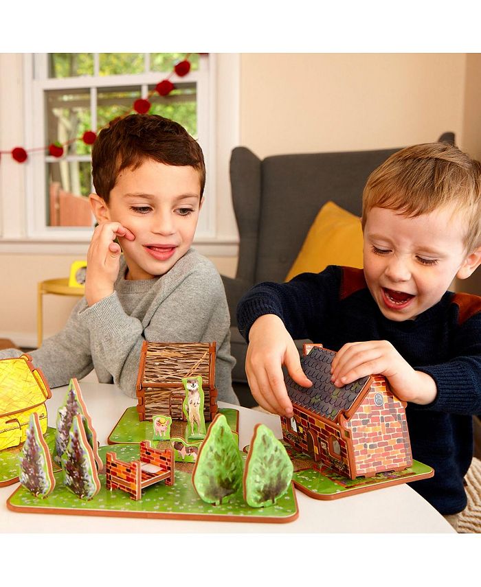 Storytime Toys The Three Little Pigs 3D Puzzle 3 in 1 Book and Toy Set ...