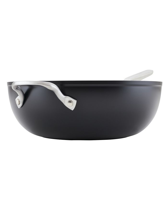 KitchenAid Hard-Anodized Aluminium 12.25" Induction Non-stick Wok with ...