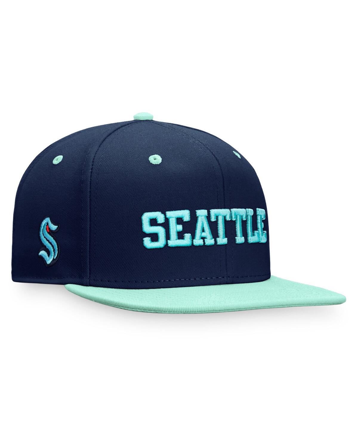 Click here for Mens Fanatics Deep Sea Blue  Light Blue Seattle Kr... prices