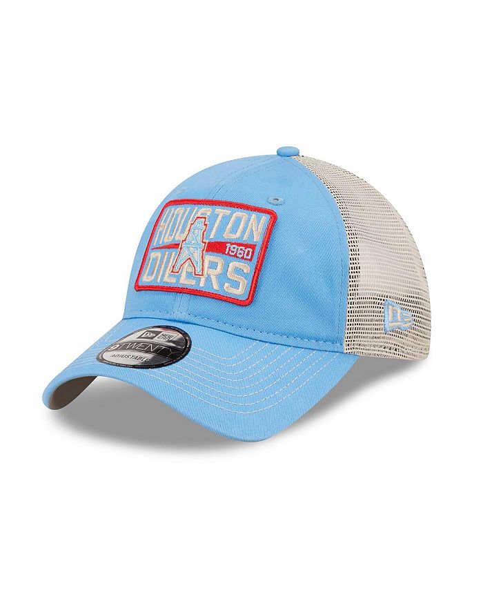 New Era Men's Navy and Natural Houston Oilers Gridiron Classics Devoted ...