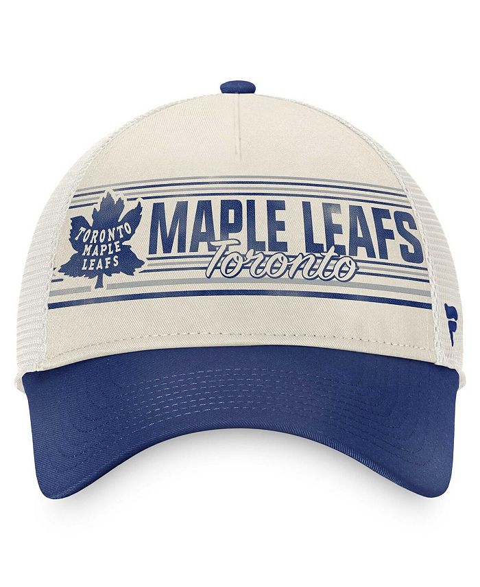 Fanatics Men's Khaki and Blue Toronto Maple Leafs True Classic Retro ...