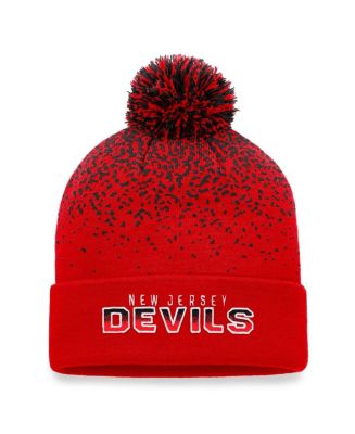 Men's Fanatics Red New Jersey Devils Iconic Gradient Cuffed Knit Hat ...