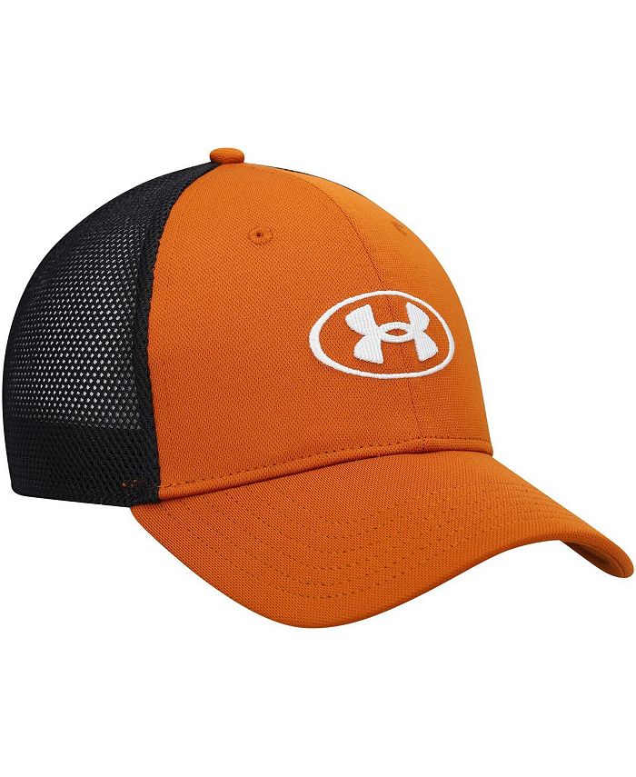 Under Armour Men's Orange, Black Blitzing Trucker Snapback Hat - Macy's