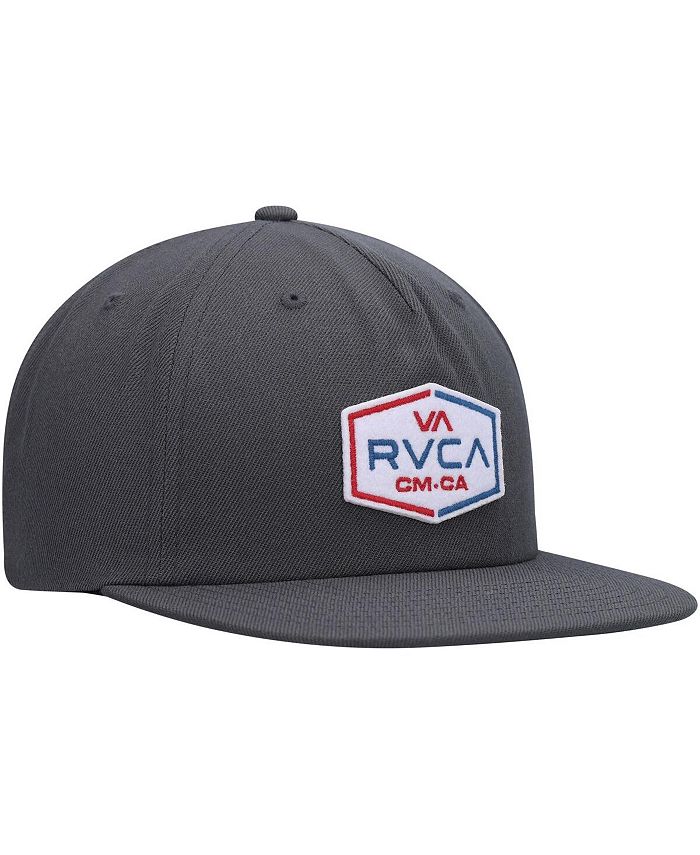 RVCA Men's Charcoal Layover Snapback Hat - Macy's