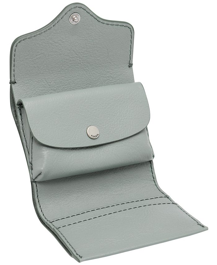 Fossil Heritage Leather Trifold Wallet - Macy's