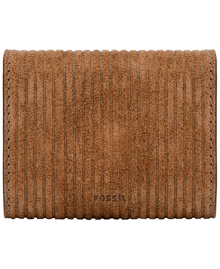 Fossil Heritage Leather Trifold Wallet - Macy's