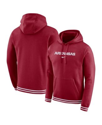 Men's Nike Cardinal Arkansas Razorbacks Sketch Retro Pullover Hoodie ...