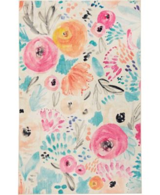Mohawk Prismatic Watercolor Floral Area Rug - Macy's
