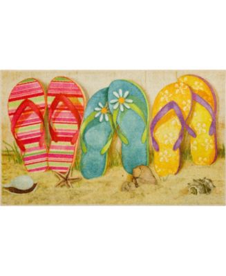 Mohawk Prismatic Flip Flops in Sand 2' x 3'4" Area Rug - Macy's