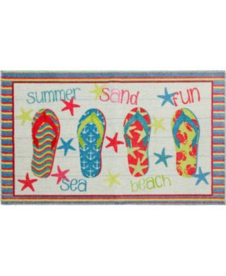 Mohawk Prismatic Boardwalk Flip Flops 2' x 3'4" Area Rug - Macy's