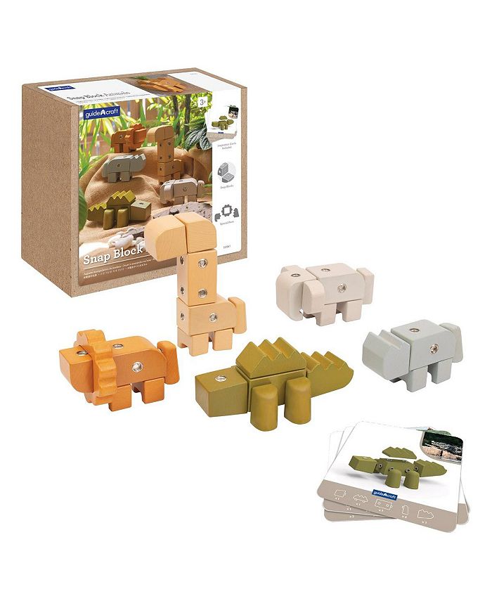 Guidecraft Snap Block Animals - 33 Piece Set - Macy's