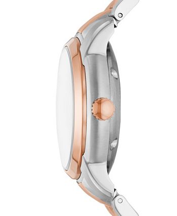 Fossil Women's Heritage Automatic Two tone Stainless Steel Watch 38mm ...
