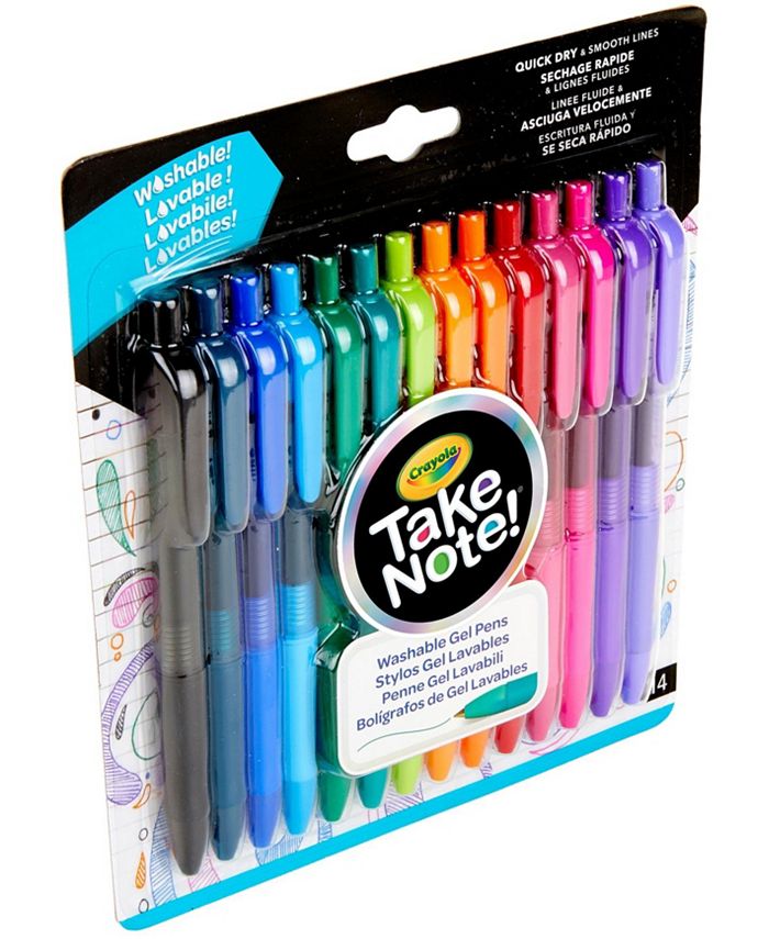 Crayola Take Note! Washable Gel Pens 14/Pkg - Macy's