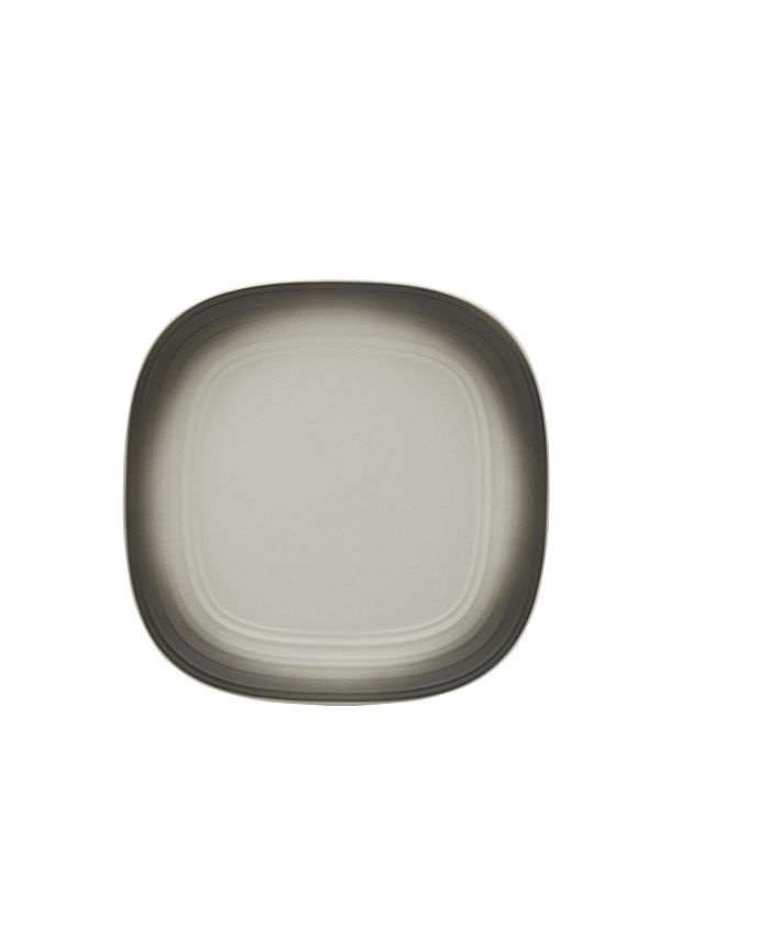 Mikasa Swirl Graphite Square 16 Piece Dinnerware Set, Service for 4 ...