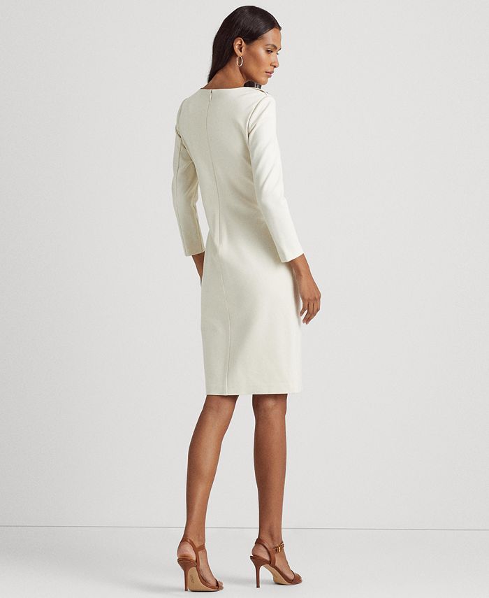 Lauren Ralph Lauren Women's Ponte Three-Quarter-Sleeve Dress & Reviews ...