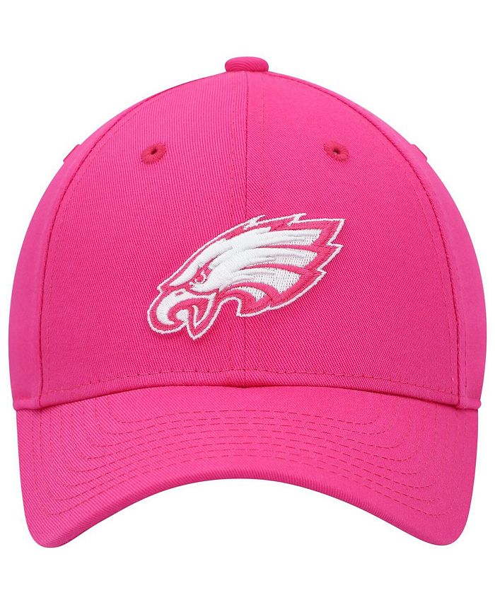 Outerstuff Big Girls Pink Philadelphia Eagles Structured Adjustable Hat ...