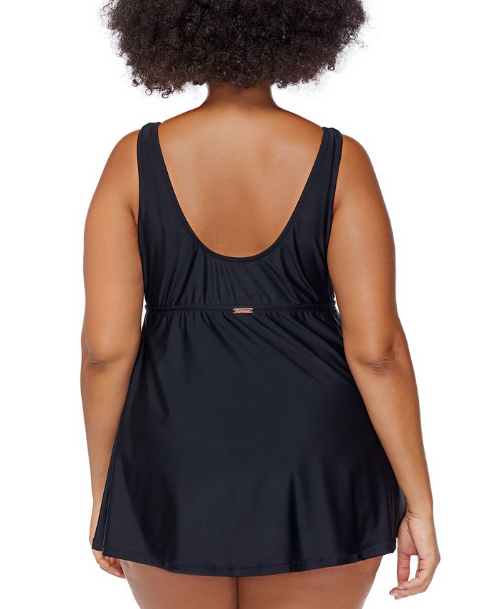 Raisins Curve Trendy Plus Size Lucia Twist Front Swimdress Macys