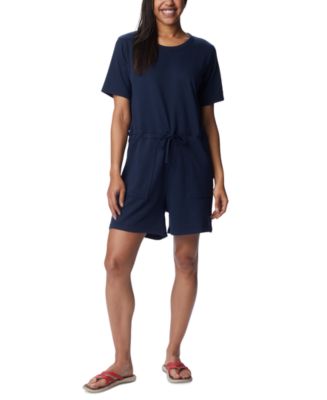 Columbia Women's Trek™ Short-Sleeve French Terry Romper - Macy's