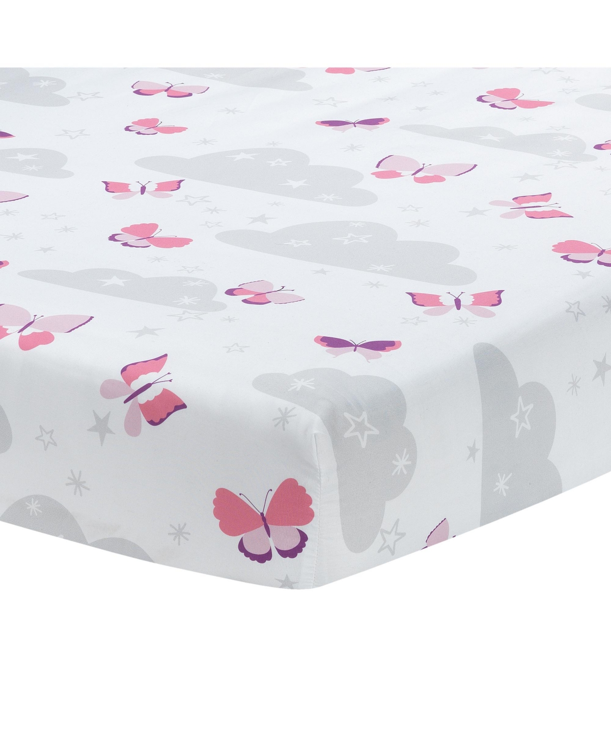 Click here for Bedtime Originals Butterfly Kisses Pink/White/Gray... prices