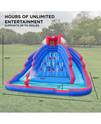 Sunny & Fun Inflatable Water Slide & Blow up Pool, Kids Water Park - Macy's