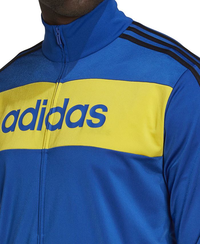 adidas Men's Essentials Colorblocked Logo Track Jacket - Macy's